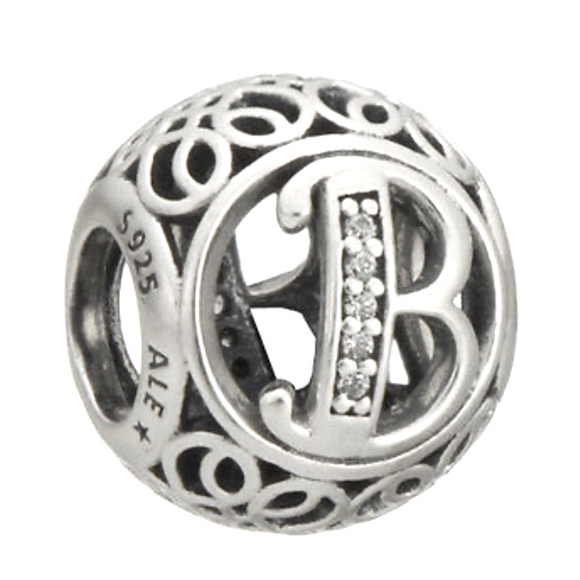 Pandora | Jewelry | Pandora Authentic Letter B Sterling Silver Bead ...